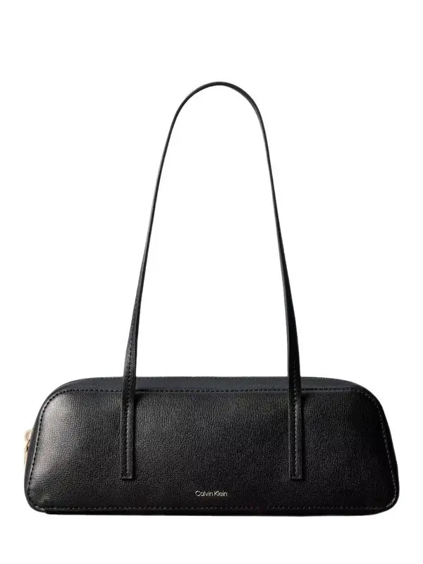 Calvin Klein Foil Logo-print Shoulder Bag - Black