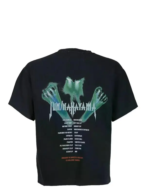 JUN/NAKAYAMA Graphic-print T-shirt - Black