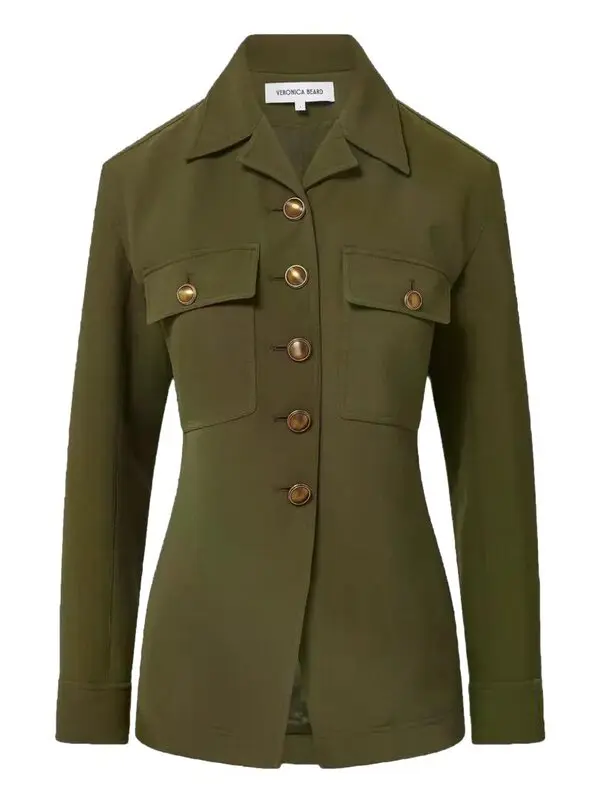 Veronica Beard Molyneux Button-up Jacket - Green