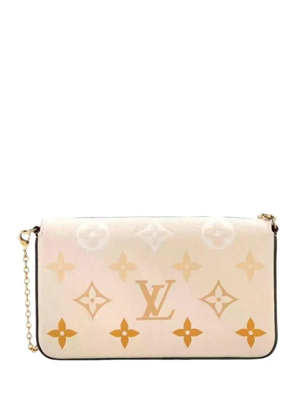 LOUIS VUITTON Felicie Pochette The Pool Monogram Empreinte Giant Shoulder Bag - Neutrals