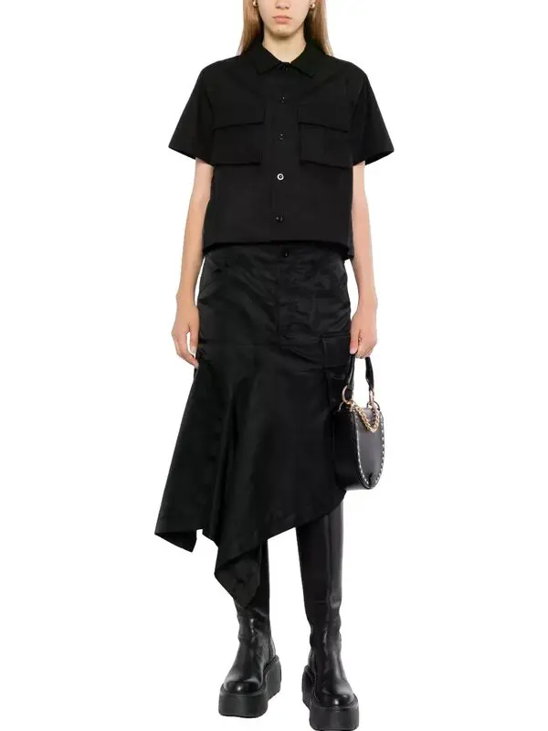 Sacai Asymmetric Cargo Skirt - Black