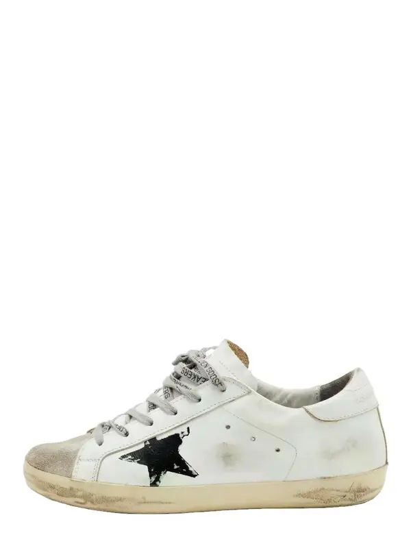 GOLDEN GOOSE Super Star Suede-trim Sneakers - White