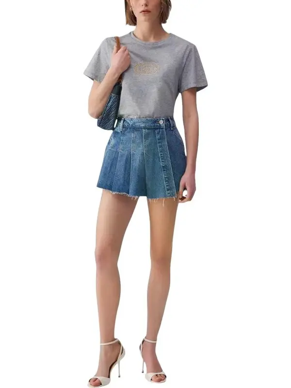 Liu Jo T-shirt With Appliqués - Grey