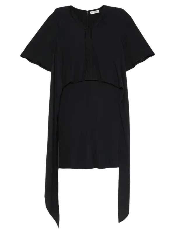 Balenciaga Layered Asymmetric Dress - Black