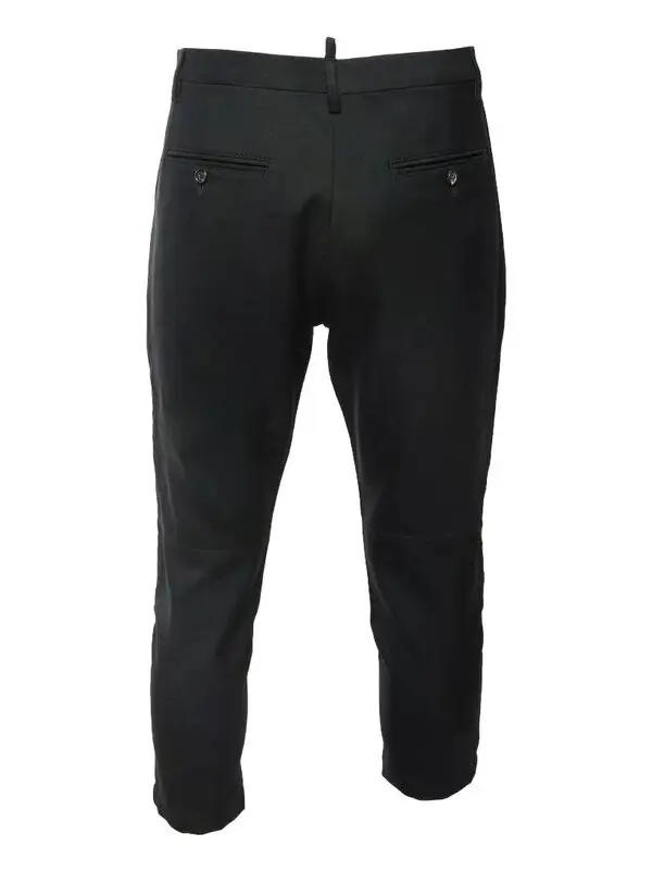 Dsquared2 Quilted Zip-detail Trousers - Black