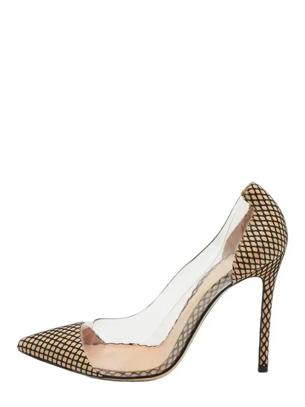 GIANVITO ROSSI Plexi Mesh Pumps - Neutrals