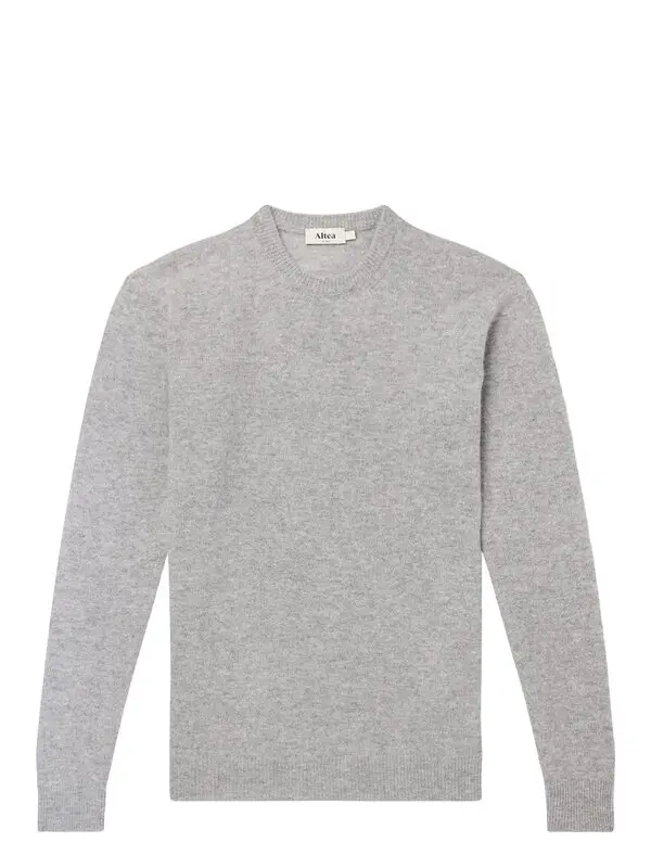 Altea Wool And Cashmere-blend Sweater - Gray