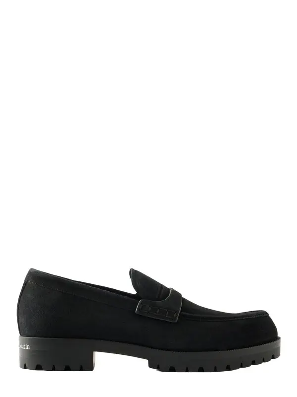 CHRISTIAN LOUBOUTIN Cavavin Suede Loafers - Black