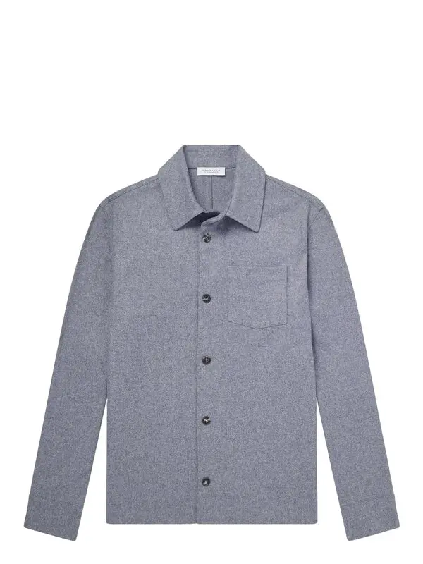 Gabriela Hearst Drew Wool And Cashmere-blend Shirt - Gray