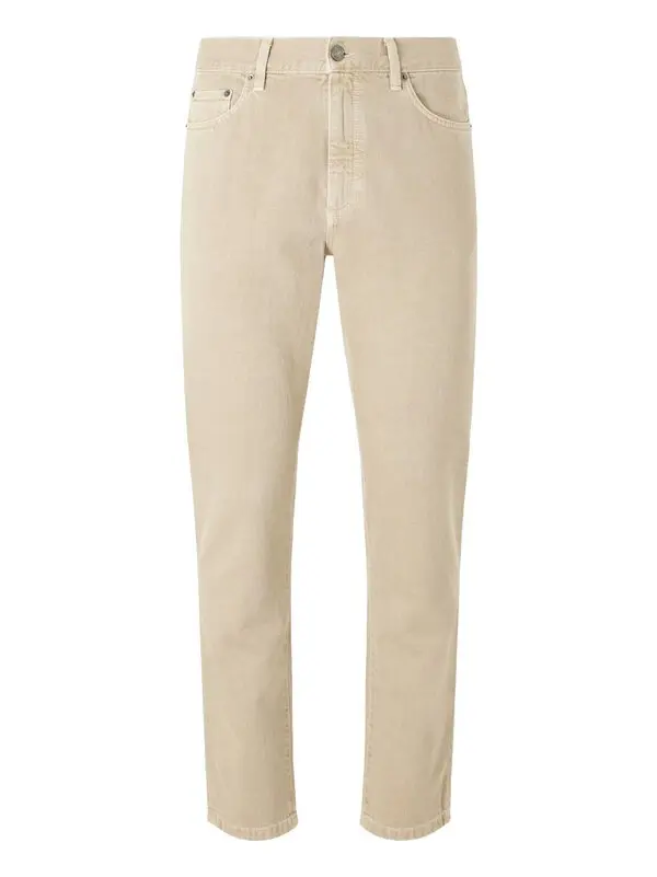 Zegna Roccia Straight-leg Garment-dyed Jeans - Brown