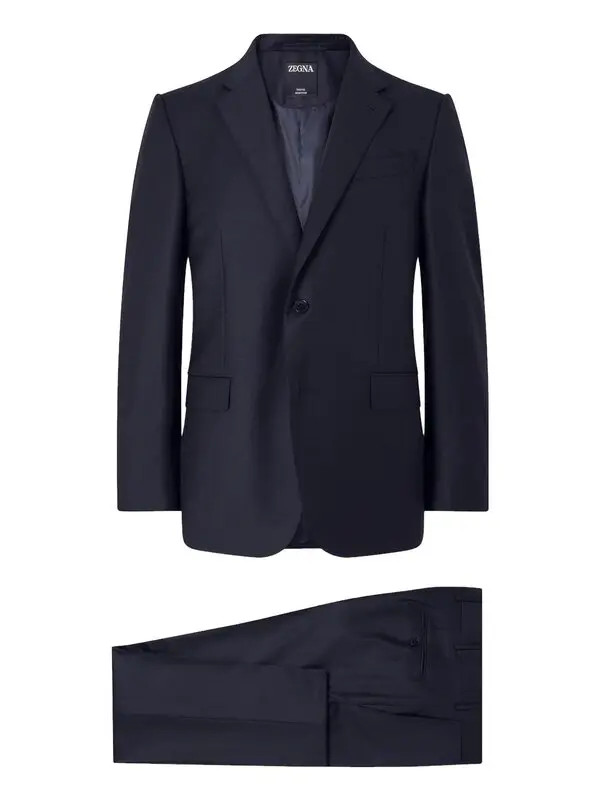 Zegna Merino Wool-twill Suit - Blue