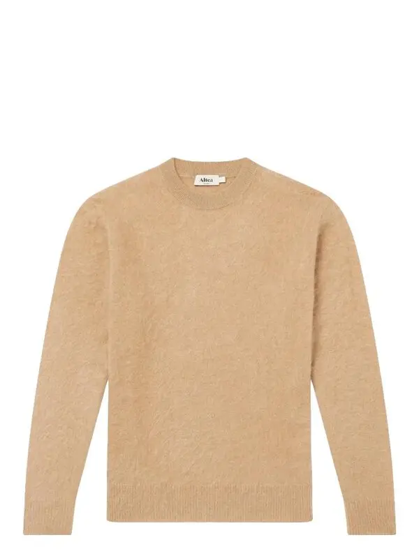 Altea Brushed Cashmere Sweater - Neutrals