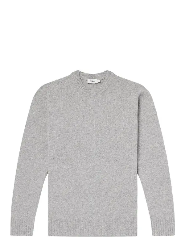 Altea Wool And Cashmere-blend Sweater - Gray