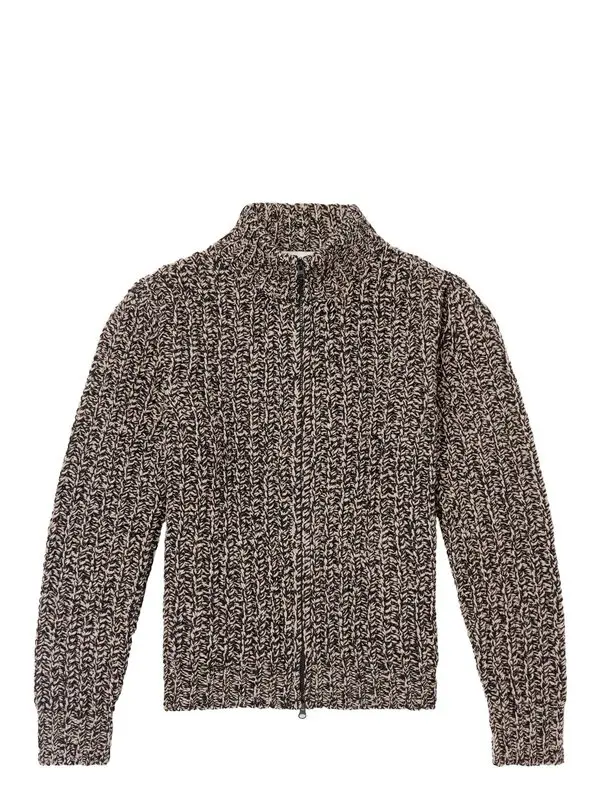 Altea Wool-blend Zip-up Cardigan - Neutrals