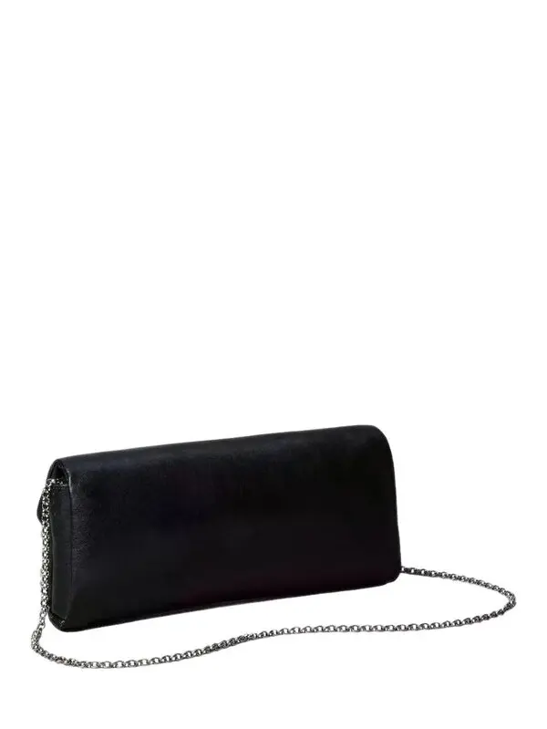 Calvin Klein Logo-plaque Chain-link Cross Body Bag - Black