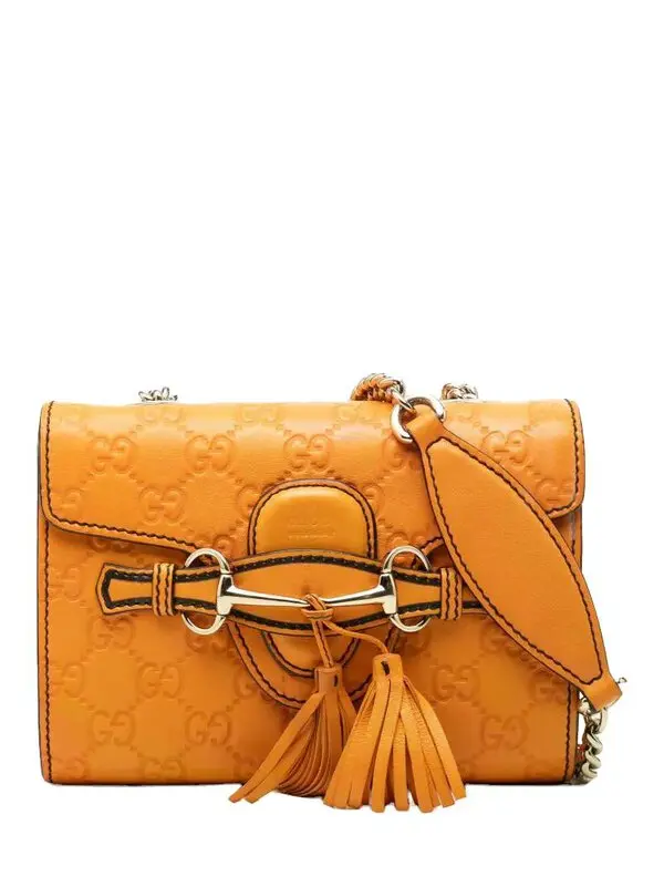 Gucci 2000-2015 Mini Guccissima Emily Crossbody Bag - Orange