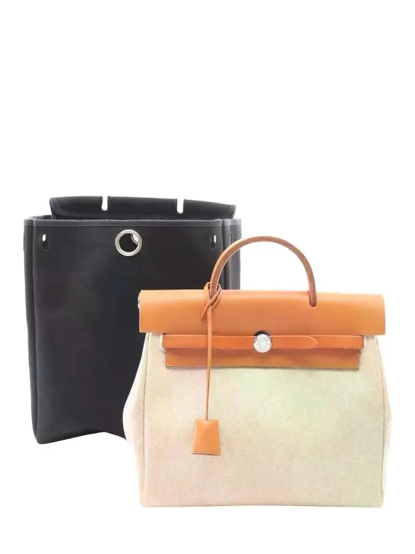 Hermès 2000 Toile Herbag Pm Backpack - Neutrals