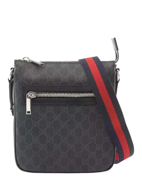 Gucci 2000-2015 Small Gg Supreme Messenger Bag Crossbody Bag - Black