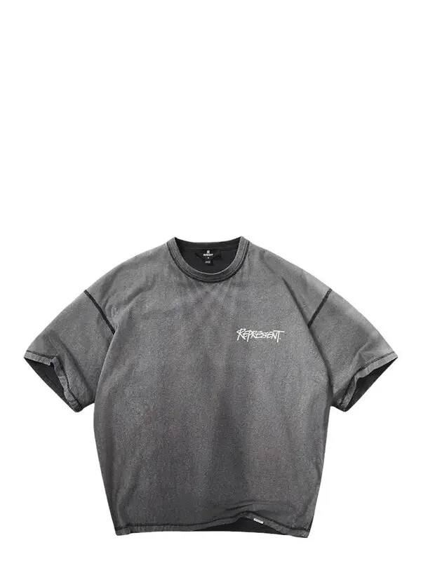 REPRESENT Marker Logo T-shirt - Sunfade