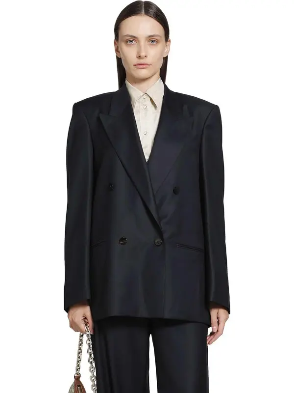 Gucci Double-breasted Jacket - Blue