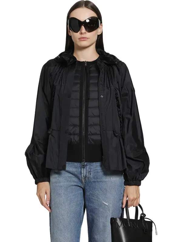 Moncler Imaginaire Canvas Short Parka - Black