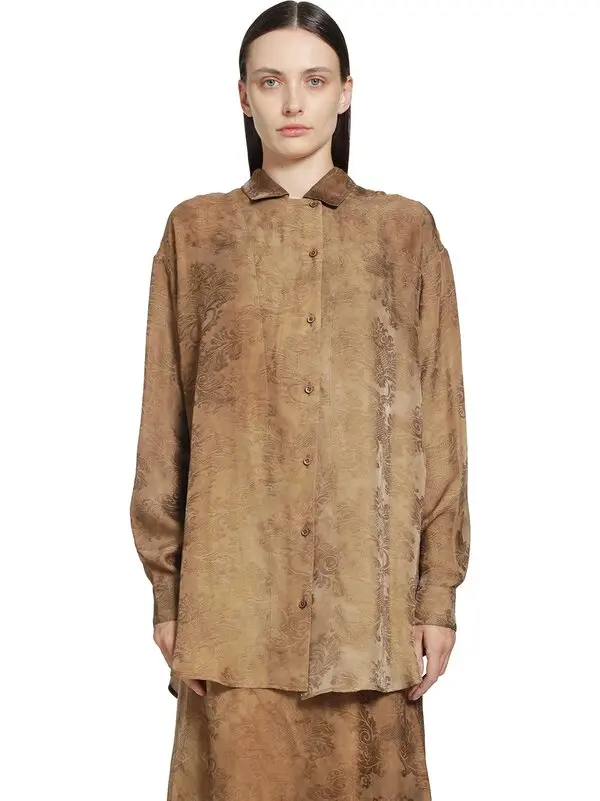 UMA WANG Tyesha Top - Brown