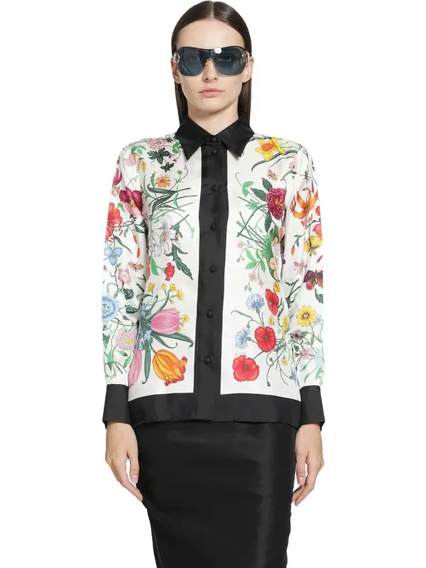 Gucci Printed Silk Shirt - Multicolor