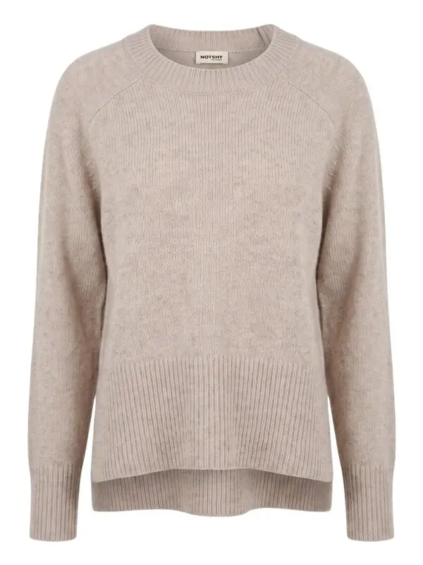 NOTSHY Round Neck Sweater - Sand