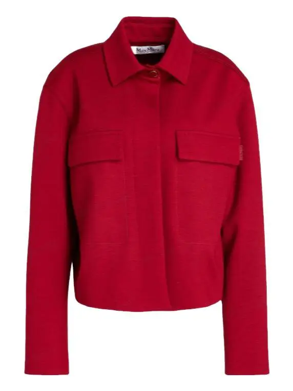 Max Mara Minimalist Slimfit Blazer - Red