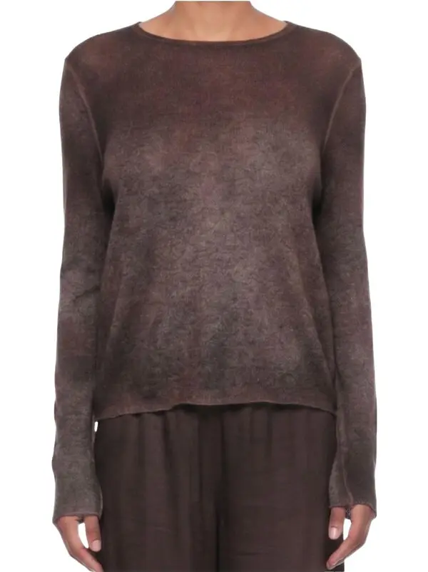 Avant Toi Long-sleeve Knitted Top - Brown
