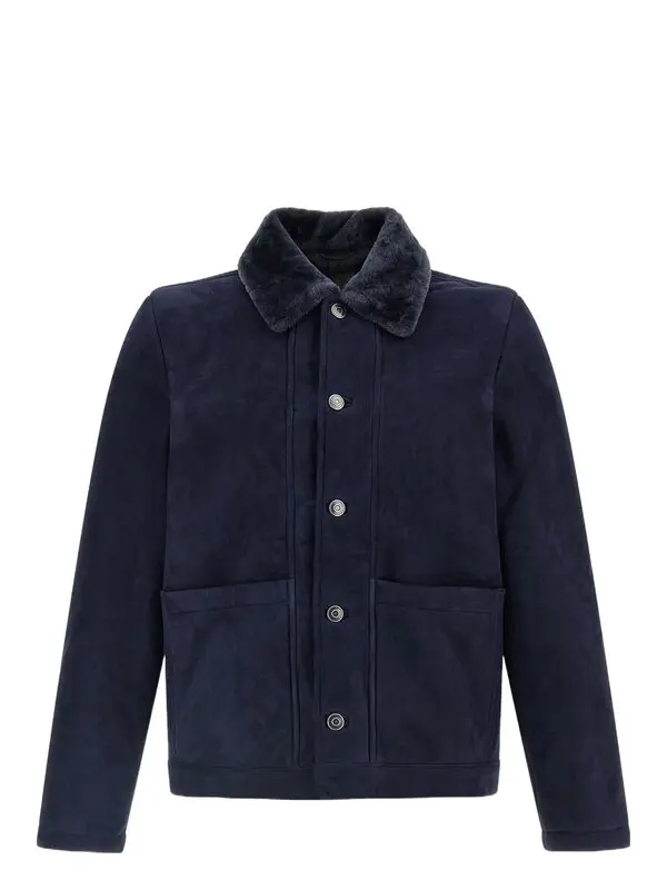GIORGIO BRATO Long-sleeved Casual Jacket - Blue