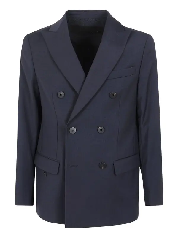 RRD Double-breasted Suit Jacket - Blue