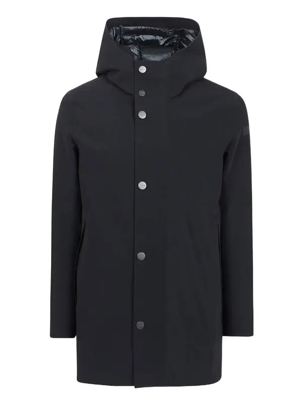 RRD Long-sleeved Hooded Cotton Jacket - Black