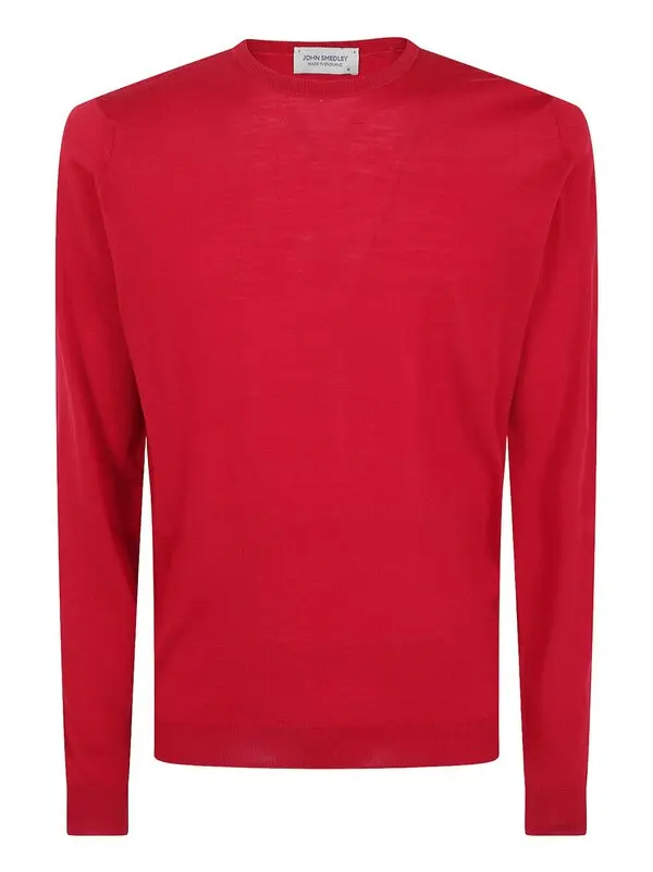 John Smedley Long-sleeved Sweater - Ruby Red