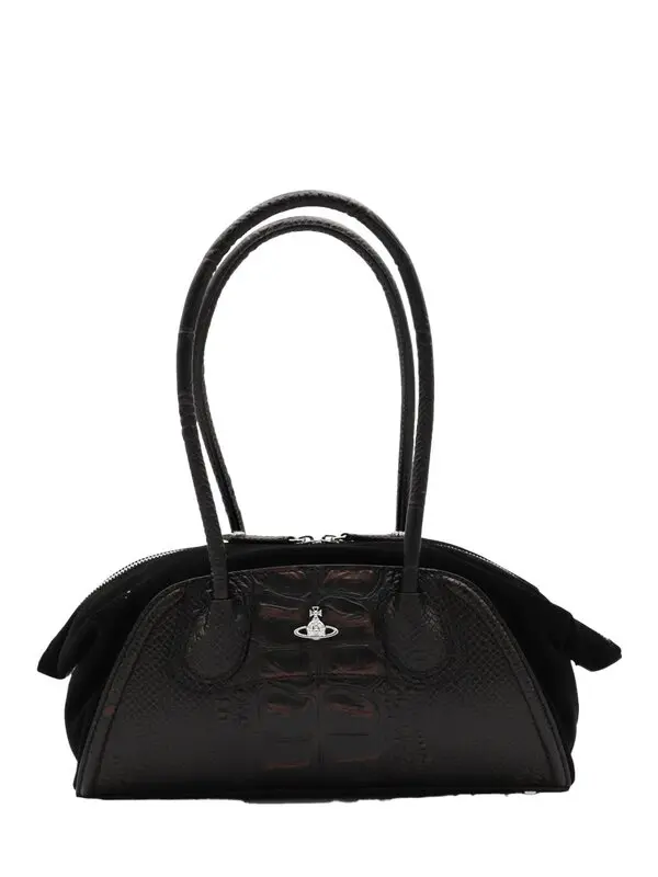 VIVIENNE WESTWOOD Orb Plaque Embossed Tote Bag - Black