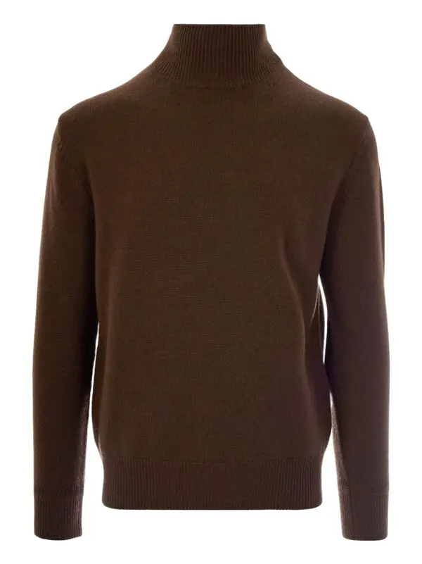 PAOLO PECORA Turtleneck Jumper - Black