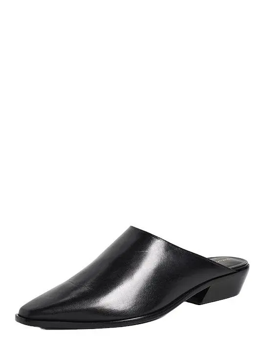 REFORMATION Dominique Mules - Black Leather