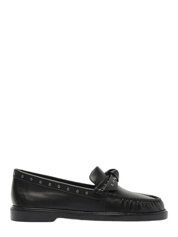 ALEXANDRE BIRMAN Clarita Loafer Mini Eyelet - Black