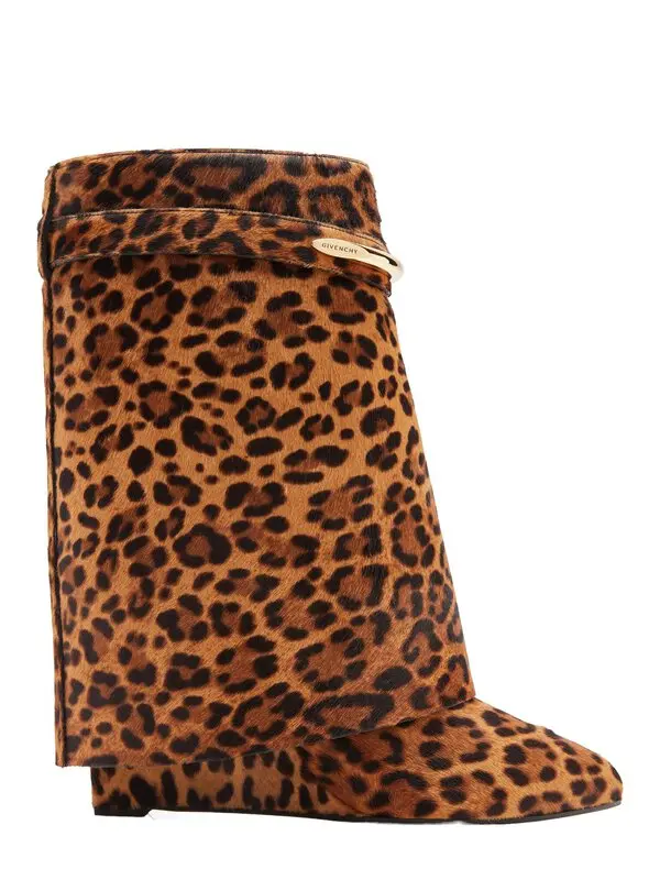 Givenchy Shark Pinch Pony Hair Ankle Boots - Animal