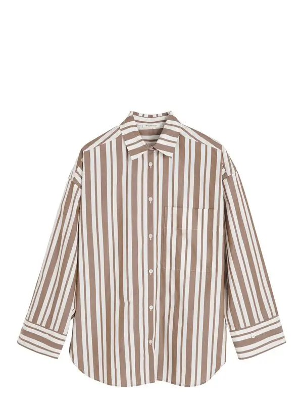 BY MALENE BIRGER Derris Cotton Button-down Shirt - Stripe