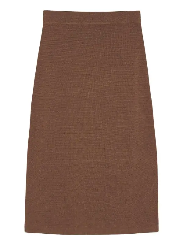 BY MALENE BIRGER Selva Midi Skirt - Brown