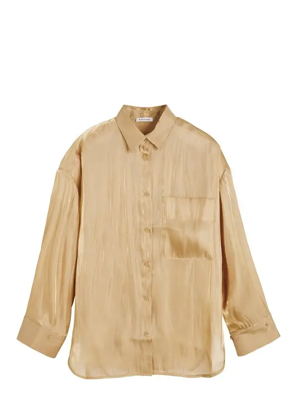 BY MALENE BIRGER Derris Button-down Shirt - Tan
