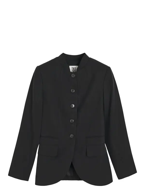 BY MALENE BIRGER Claye Linen-blend Blazer - Black