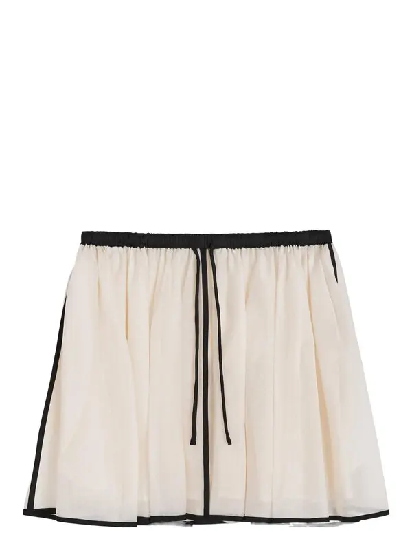 BY MALENE BIRGER Rapheo Cotton-silk Mini Skort - White