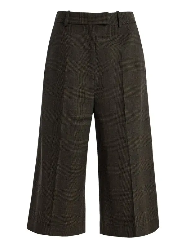 THE FRANKIE SHOP Brickell Wool Bermuda Shorts - Green