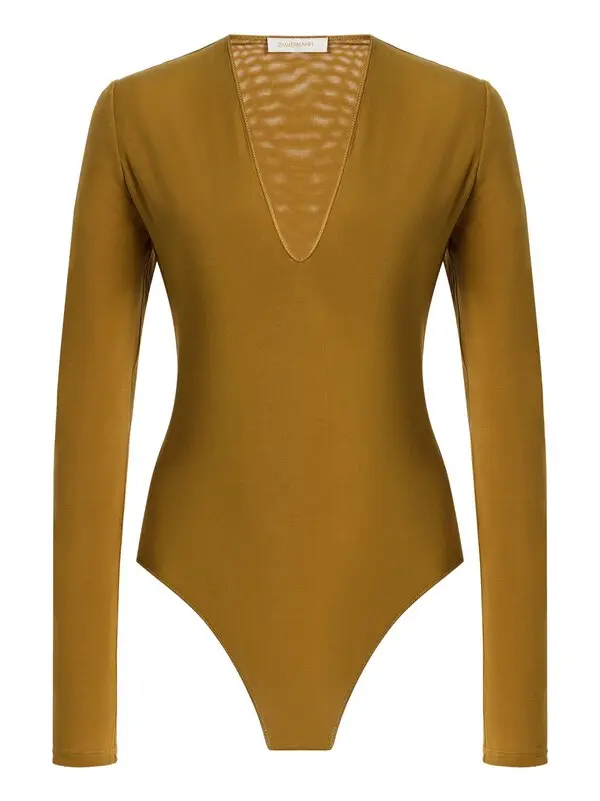 Zimmermann Jersey Bodysuit - Green