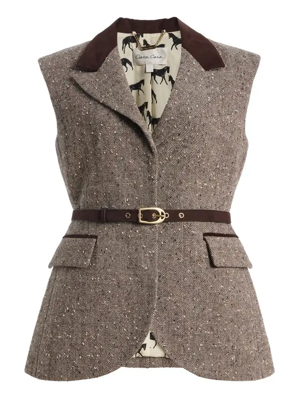 Cara Cara Alonso Wool Vest - Brown