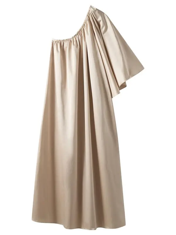 THE GARMENT Giselle Cotton-blend Maxi Dress - Neutral