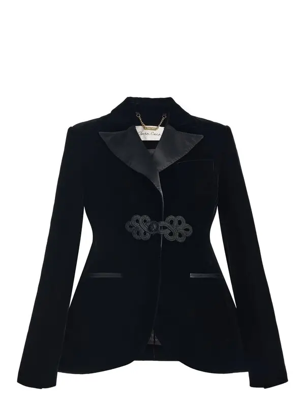 Cara Cara Bradford Lux Velvet Blazer - Black