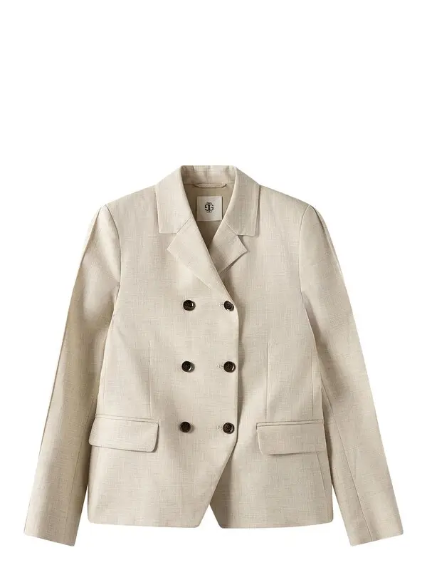 THE GARMENT Tuscany Fitted Blazer - Neutral